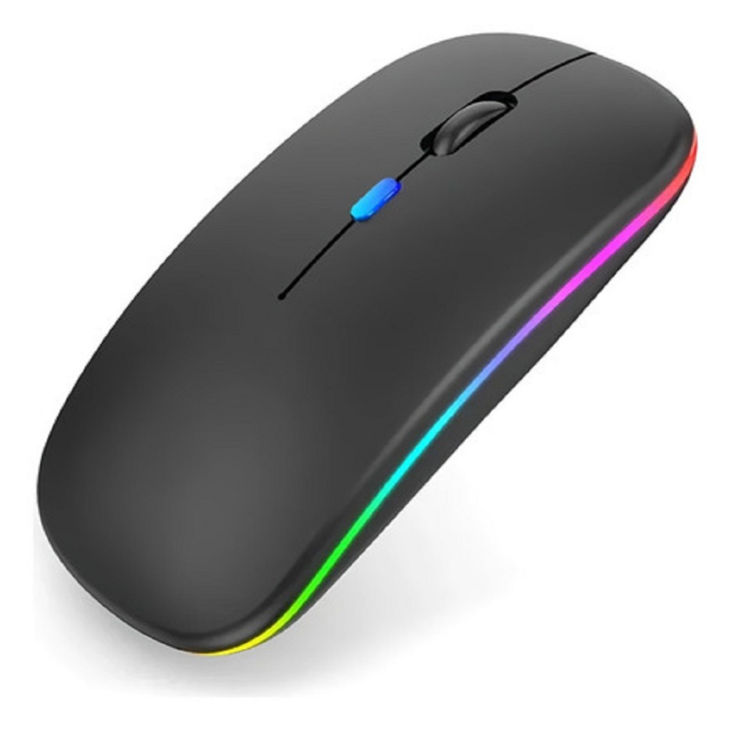 Mouse Dual Band Bluetooth e wireless sem fio 2.4ghz RGB Recarregavel ...