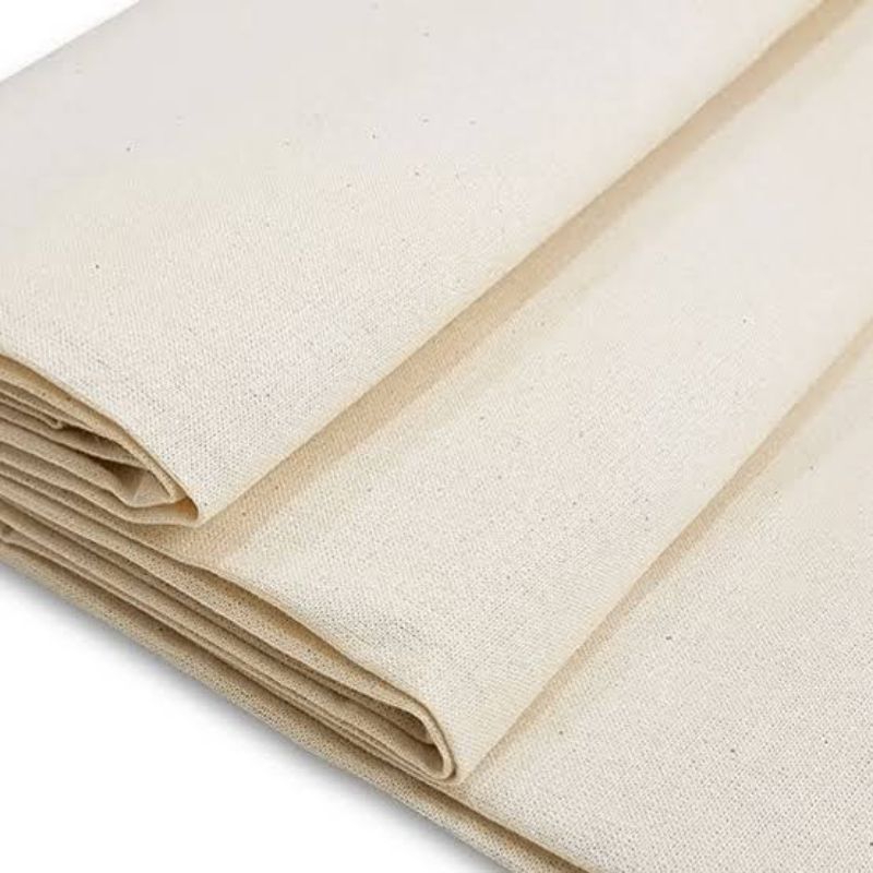 2 50m Tecido Algodão Crú 160g M² Ideal Para Ecobags Bordados Artesanato