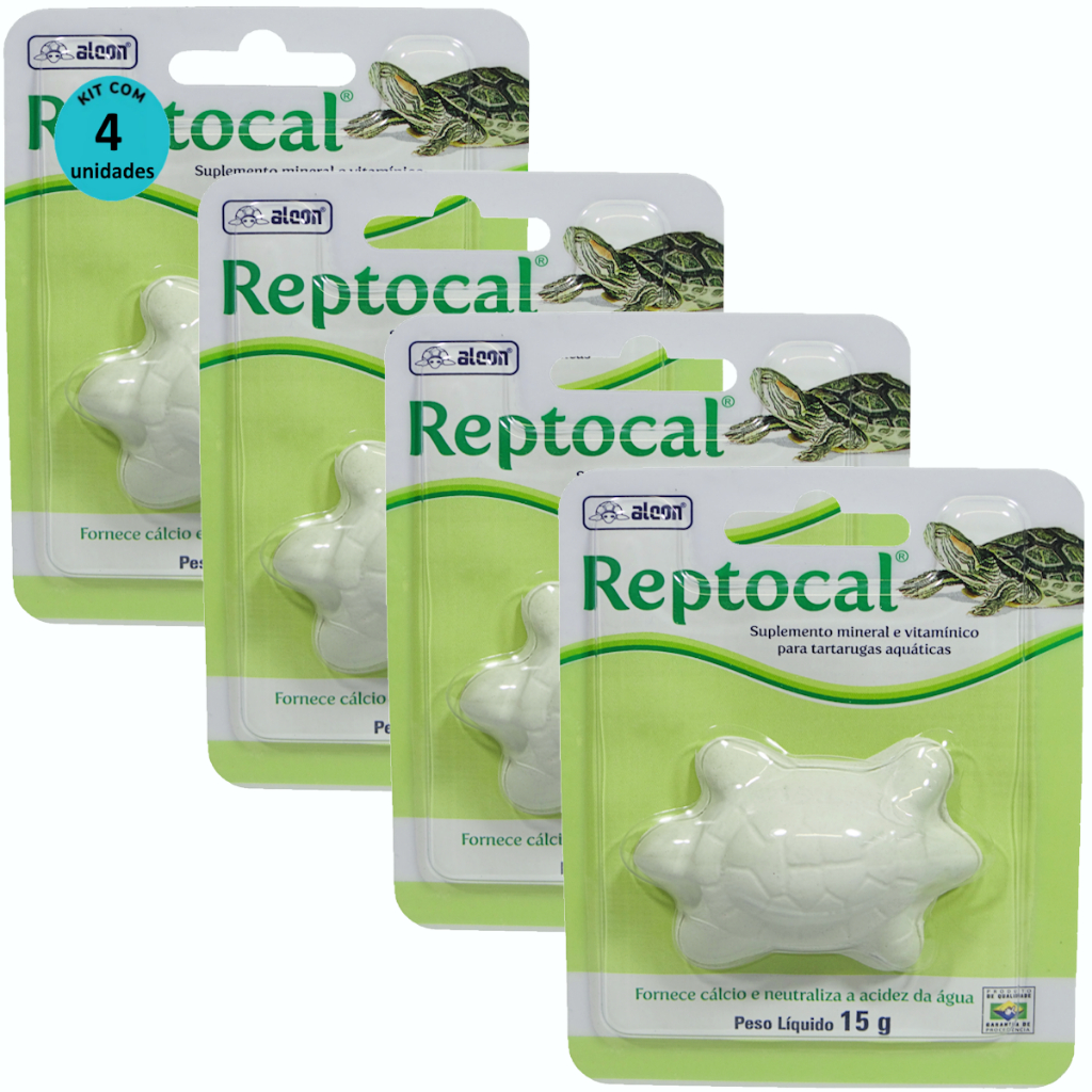 Alcon Reptocal 15g Kit Com 4 Para Répteis | Shopee Brasil