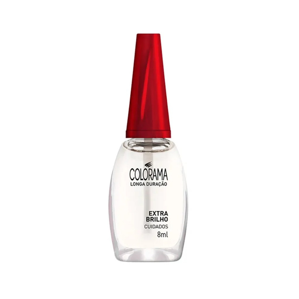 ESMALTE TRATAMENTO EXTRA BRILHO 8ML COLORAMA. | Shopee Brasil