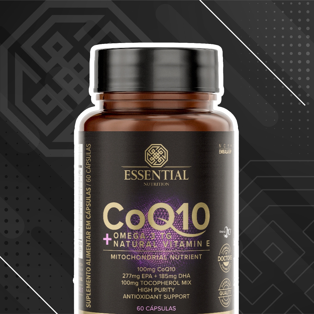 Coenzima Q10 (60 Cápsulas) COQ10 Essential Nutrition | Shopee Brasil