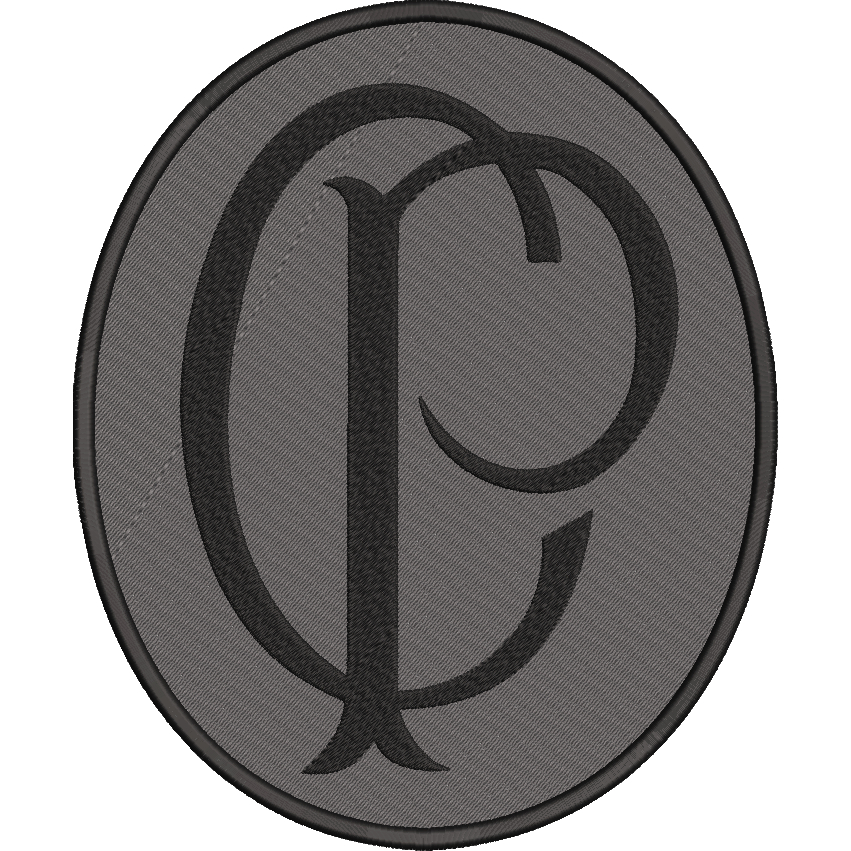 PATCH BORDADO TERMOCOLANTE ESCUDO CORINTHIANS CP FUNDO CINZA EMBLEMA ...