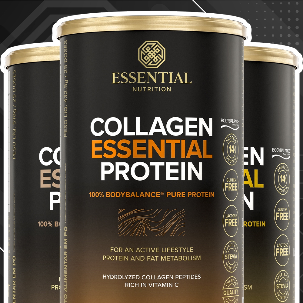 Collagen Essential Protein (Todos os Sabores) Essential Nutrition ...