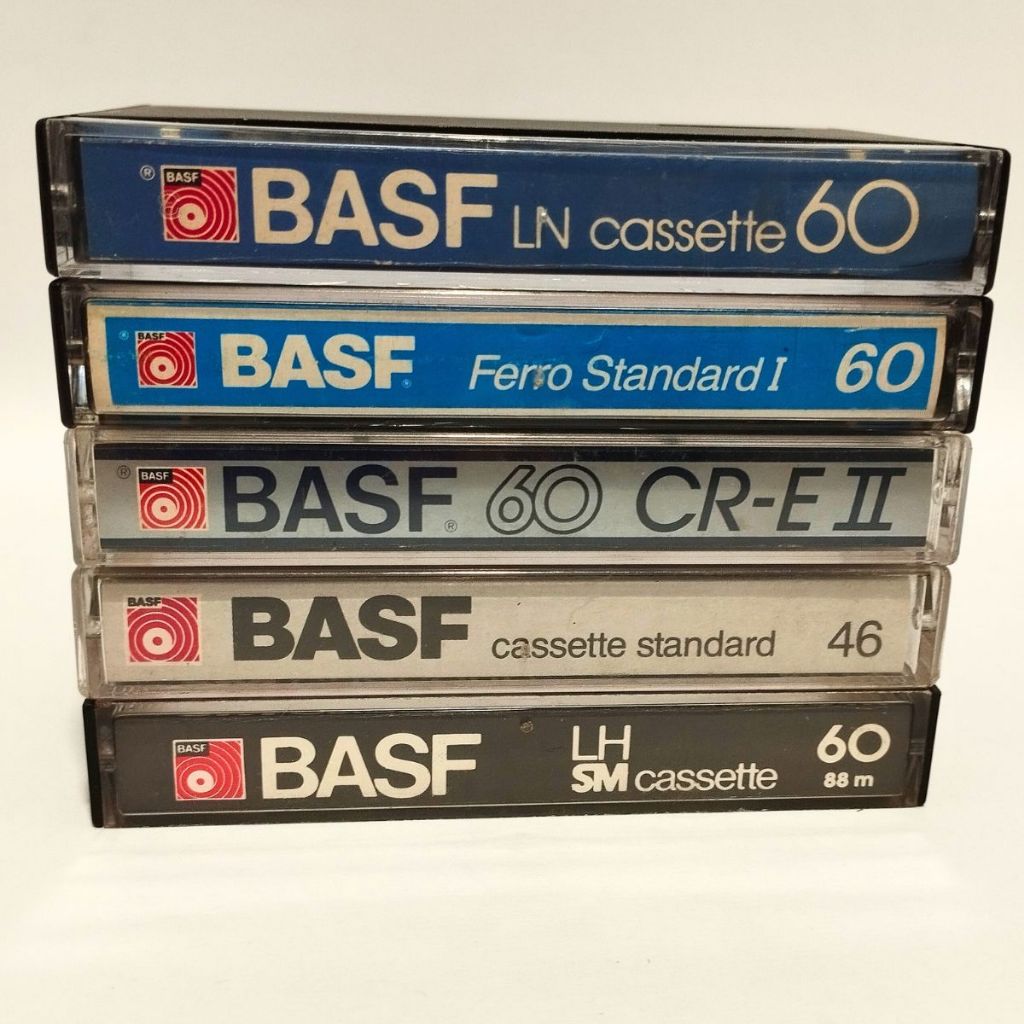 Fita K7 Cassete Basf 60 (5 Unidades) Usadas | Shopee Brasil
