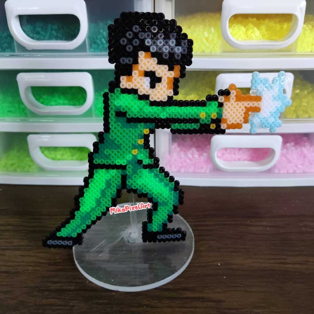 ímã / totem Yusuke Urameshi do Yu Yu Hakusho em Pixel Art | Shopee Brasil
