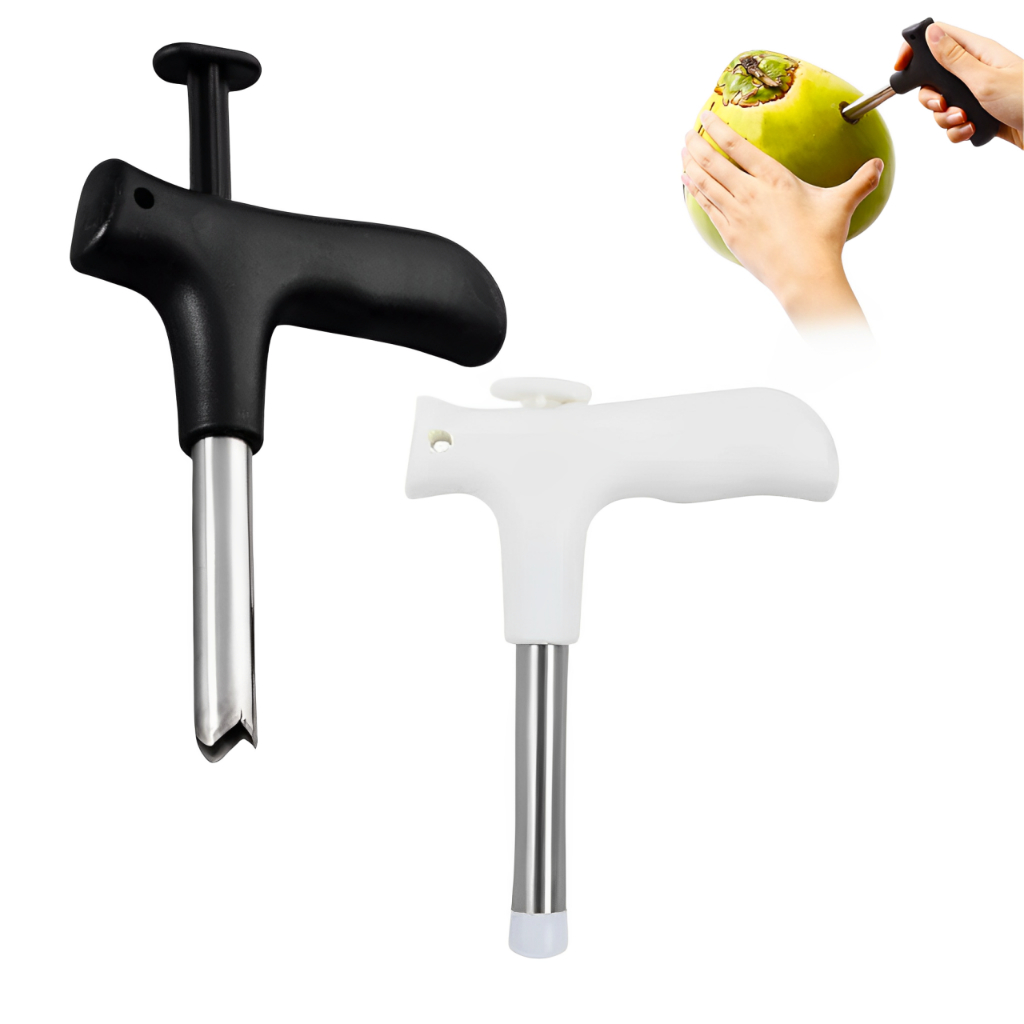 Abridor de Coco Furador Manual Prático Aço Inox | Shopee Brasil