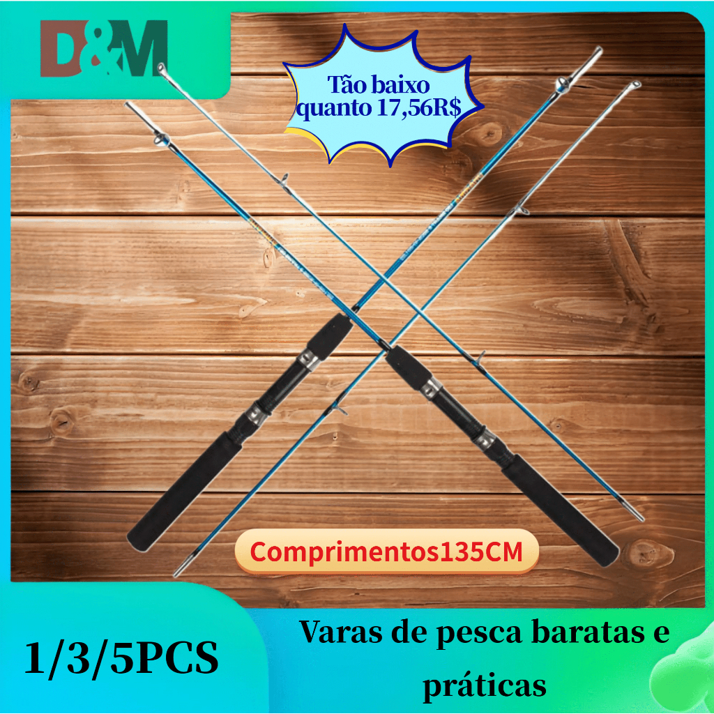 Vara De Pesca Barata Resistente e Durável 135CM 30 Ibs | Shopee Brasil