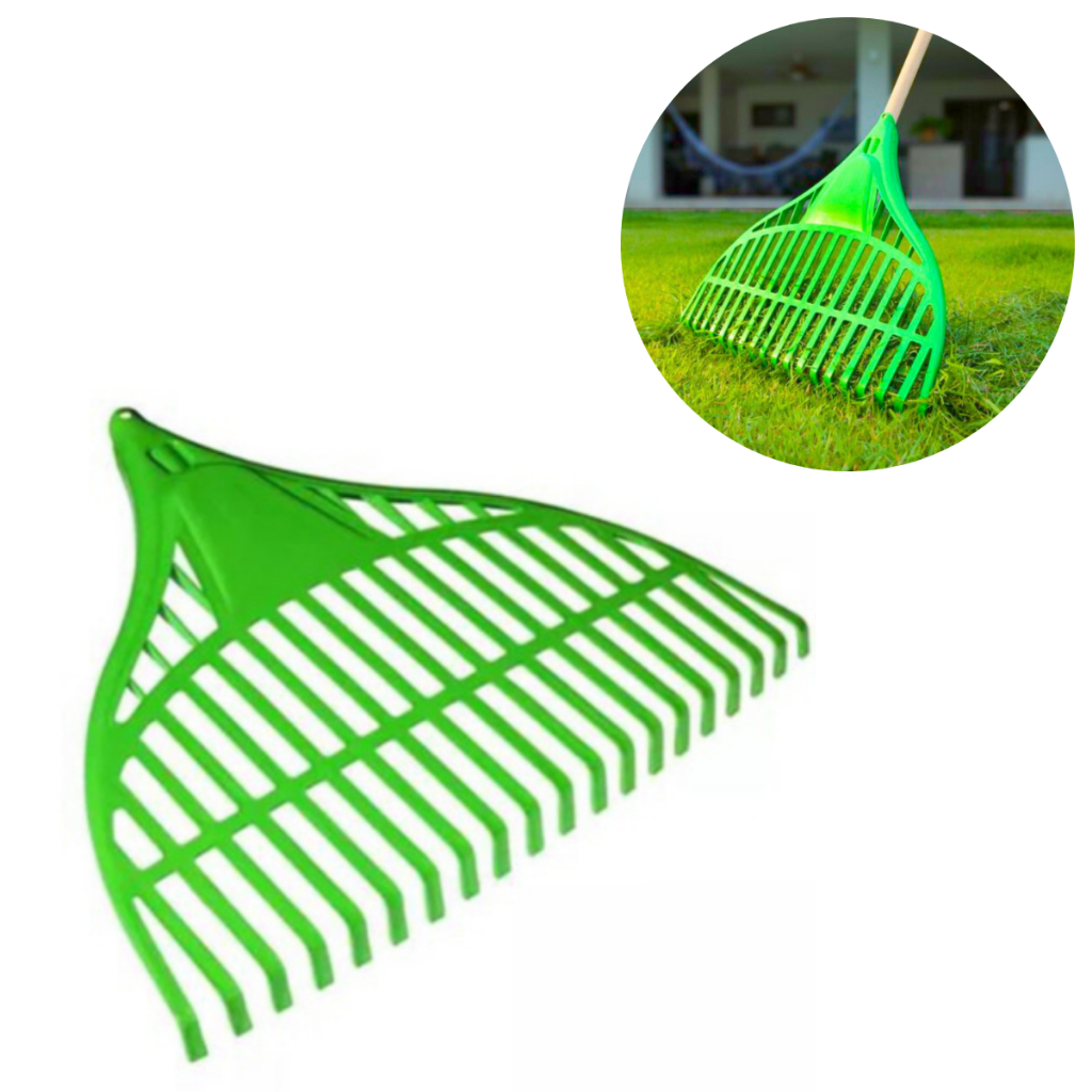 Rastelo Para Jardim folha plástico Sem Cabo Com 20 Dentes | Shopee Brasil