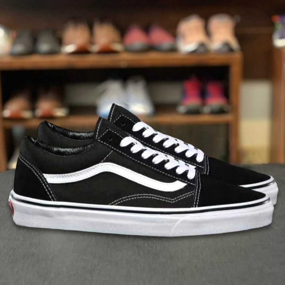 Vans Tradicional Old Skool Retro Classic Preto Masculino e Feminino ...