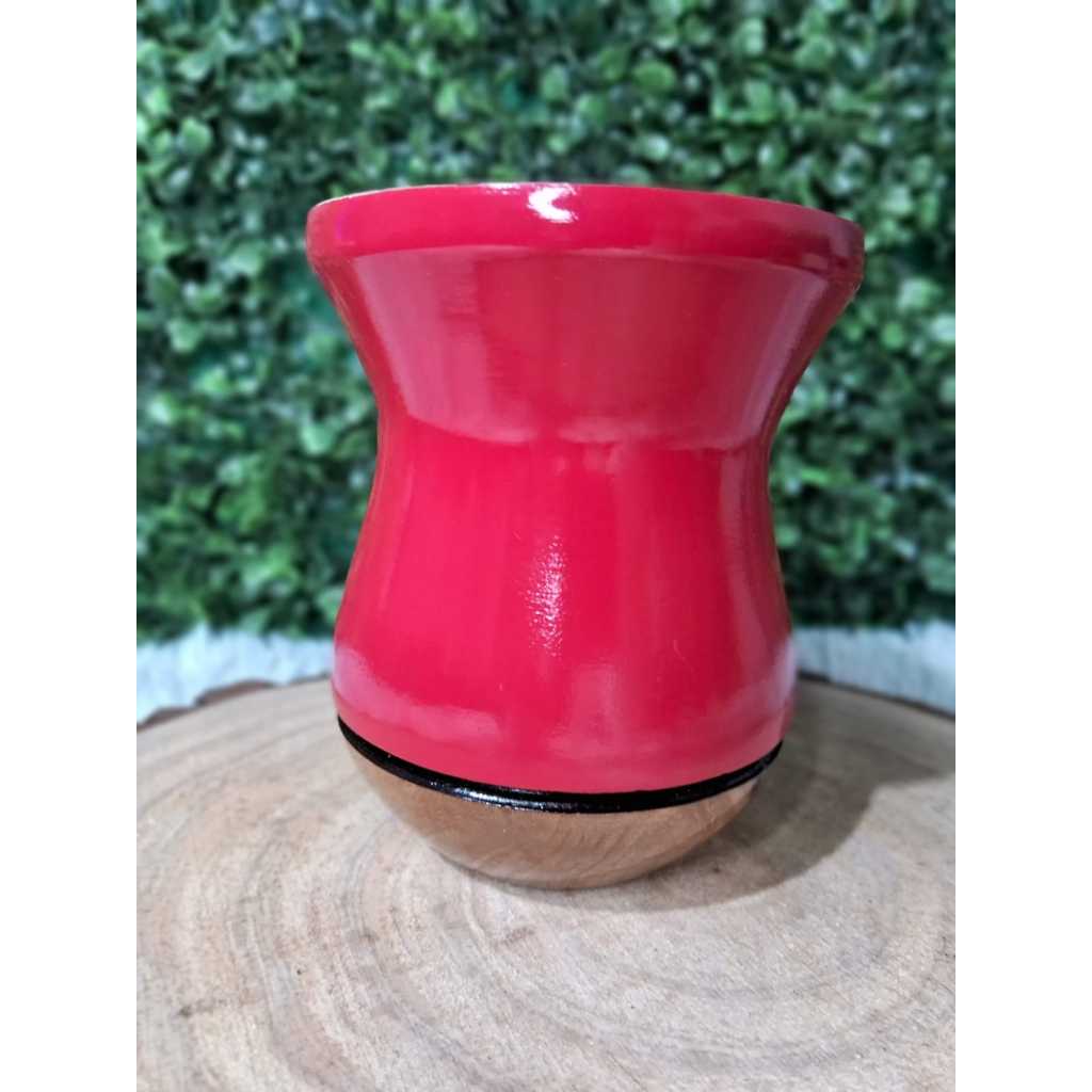 Kit Cuia madeira Imbuia Bicolor Premium + Bomba Inox | Shopee Brasil