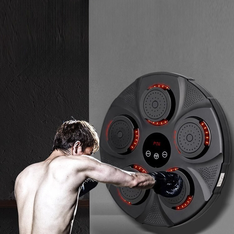 Máquina De Boxe Inteligente Músical Alvo de Parede Luta Com Duas Luvas ...