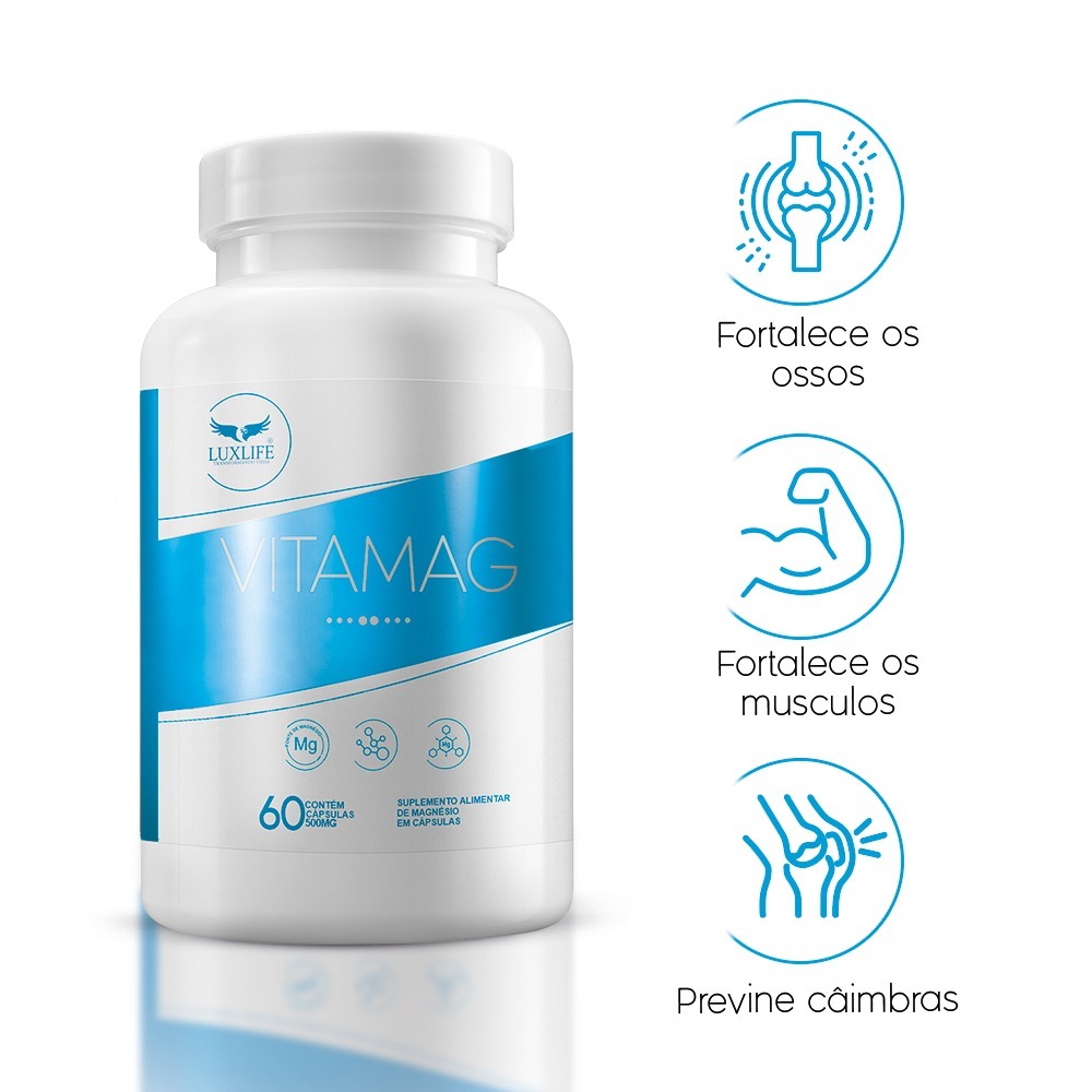VITAMAG - 60 CAPSULAS - 30g | Shopee Brasil