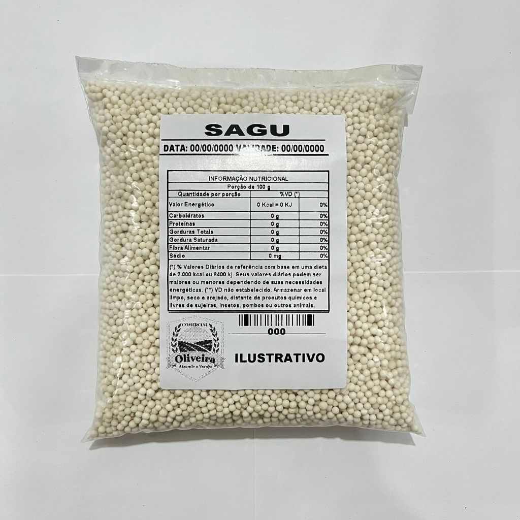 Sagu 1kg Bolinhas de Fécula de Mandioca | Shopee Brasil