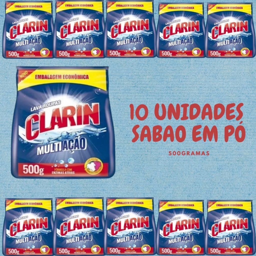 Sabão Em Pó Clarin 5kg | Shopee Brasil