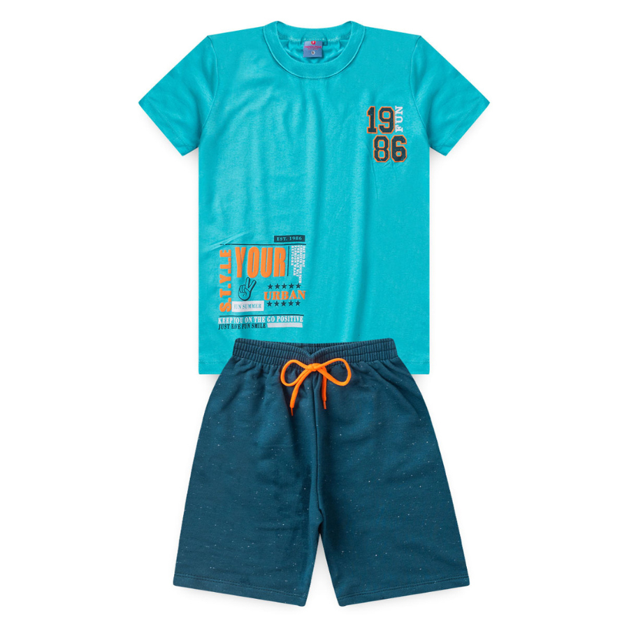 CONJUNTO INFANTIL CAMISETA 1986 4 A 14 ANOS - TRAVA LÍNGUA | Shopee Brasil
