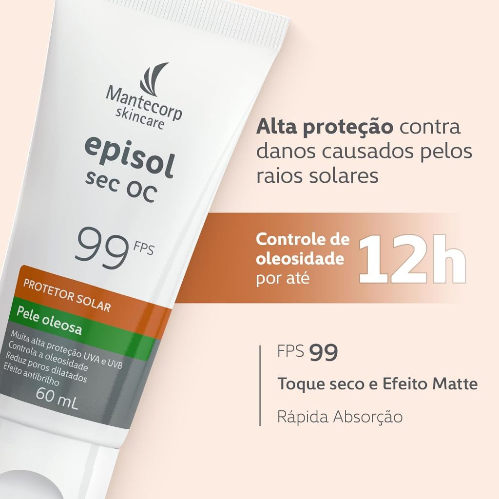 Protetor Solar Facial Protetor Solar Facial Episol Sec Oc Pele Oleosa ...