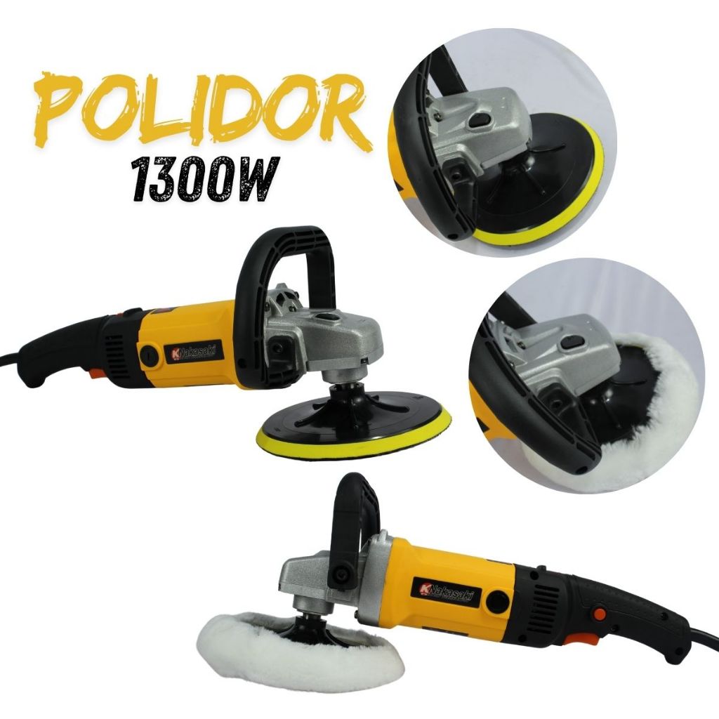 Politriz Angular Automotiva 7pol 1300w Nakasaki Profissional | Shopee ...