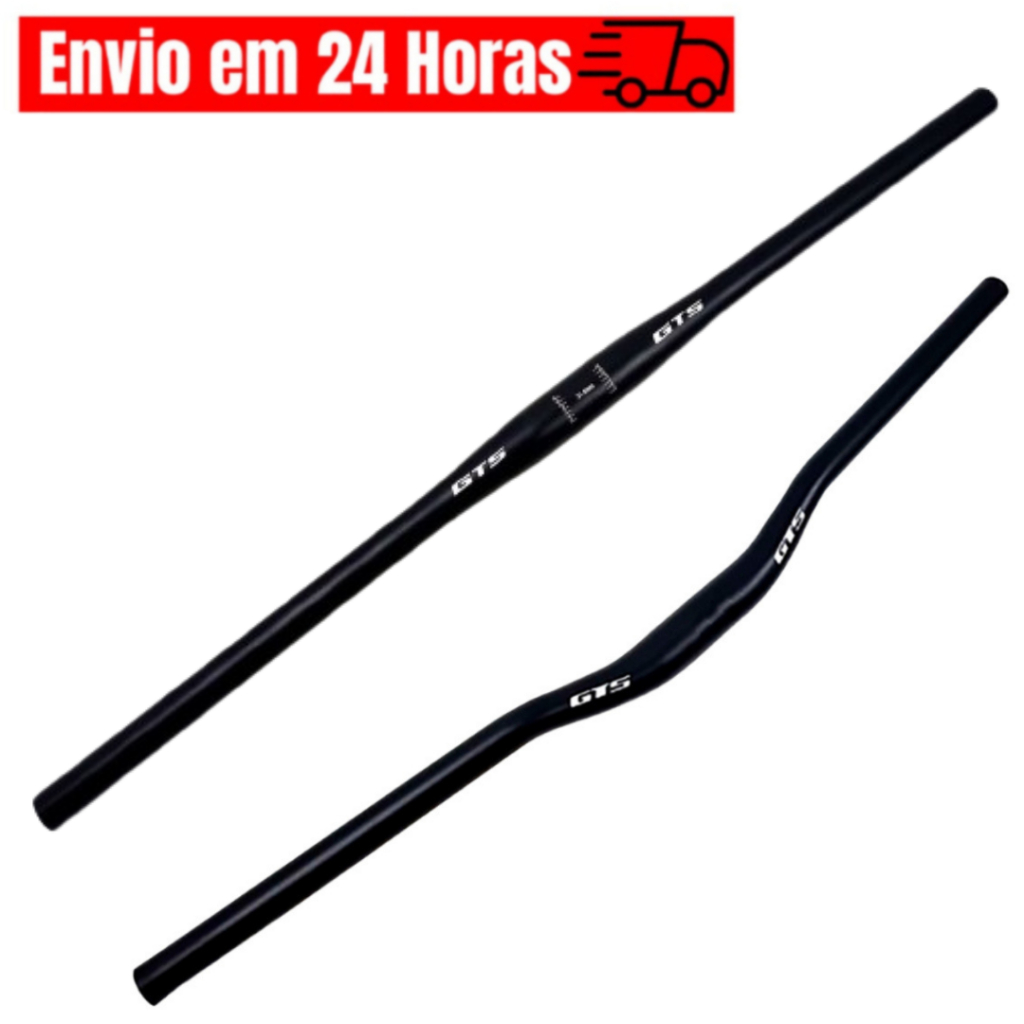 Guidão De Bicicleta Curvo GTS em Aço 700mm x 31.8mm Bike / Guidon Reto ...