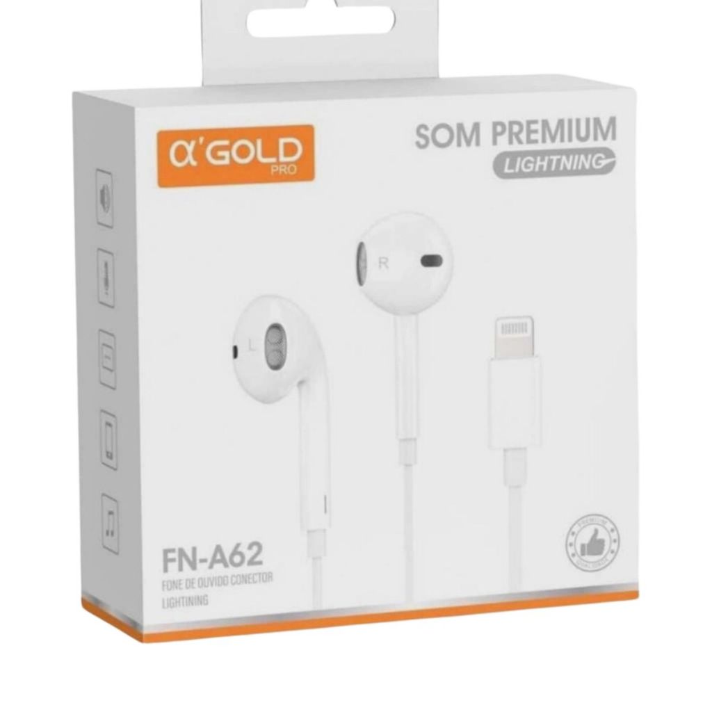 Fone de Ouvido A-Gold Fn-a62 - Qualidade de Som Conforto Máximo Design ...