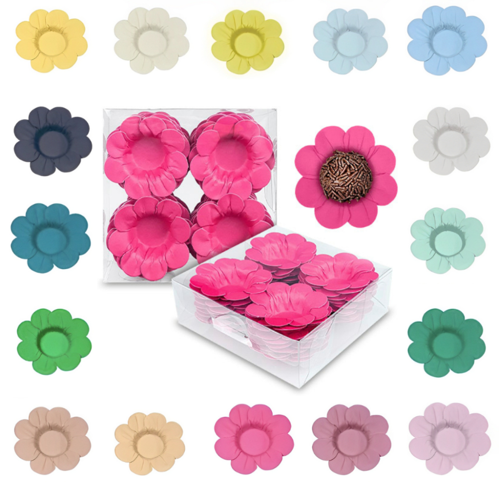 Mini forma Para Doce Brigadeiro C/50 4cm | Shopee Brasil