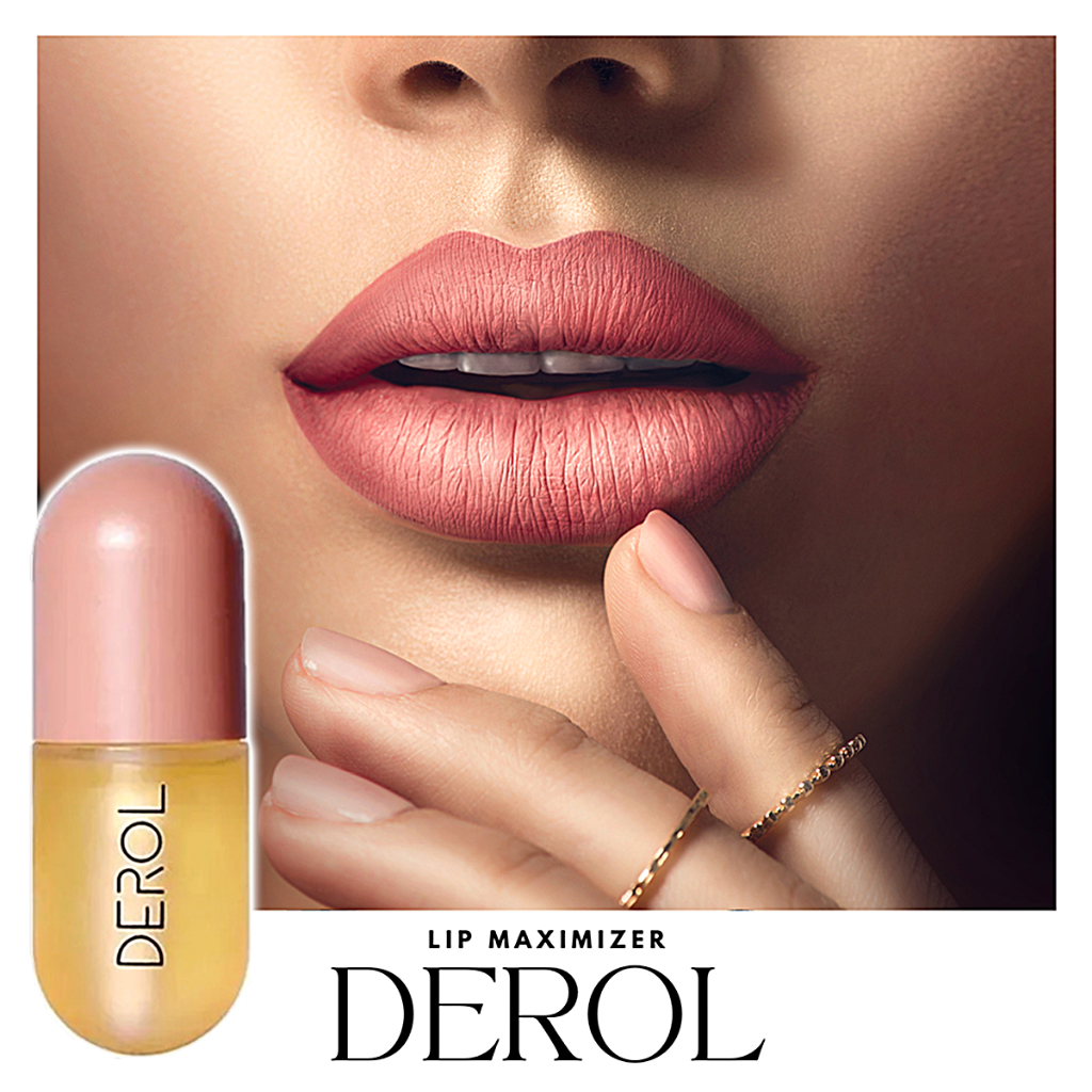 Derol Lip Maximizer Plump batom Gloss para aumento labial, Efeito bocão ...