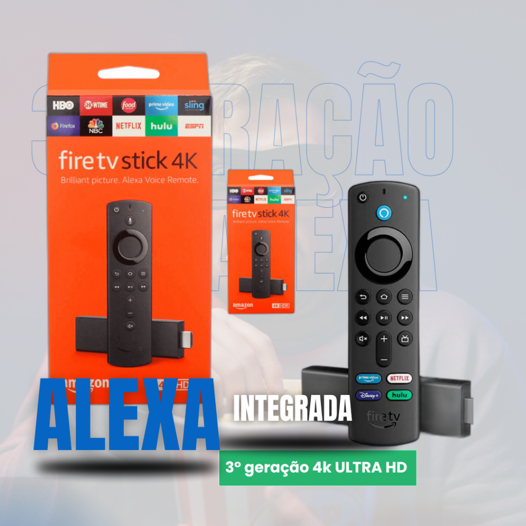 Novo Fire stick 3° geração 4K HDR Dolby atmos amazon stike 1080 ultra ...