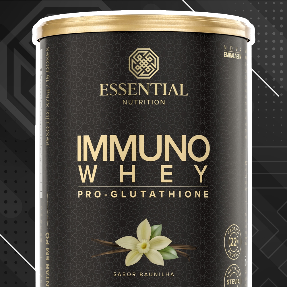 Immuno Whey Essential Nutrition (375g) Baunilha | Shopee Brasil