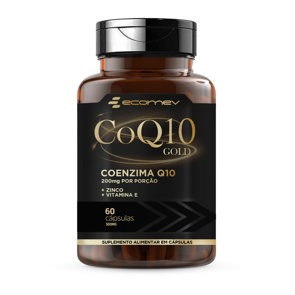 Coenzima Q10 CoQ10 Gold 500Mg Formula Pura com Laudo 60Cáps Ecomev ...