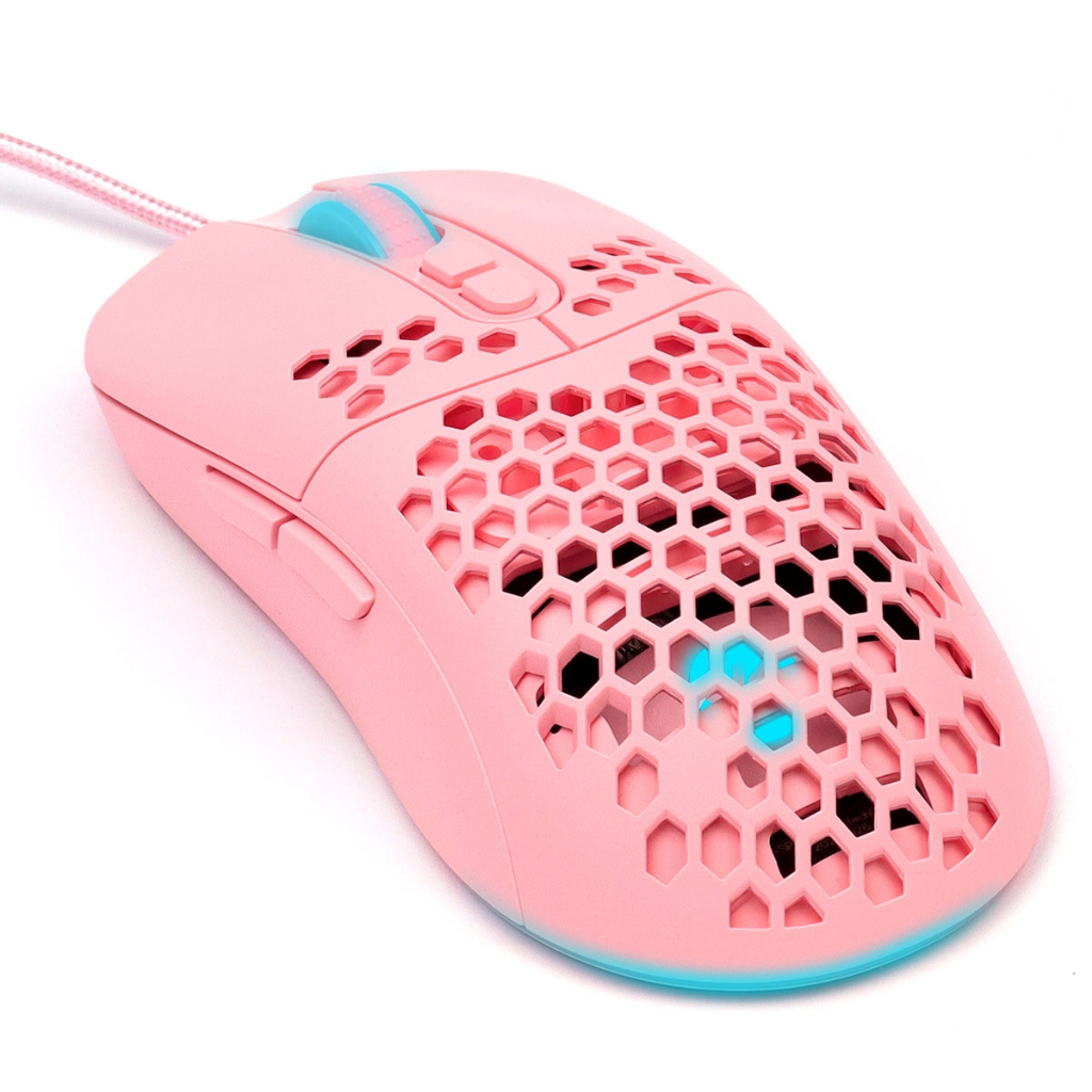 Mouse Gamer Vx Gaming Void Com Led Rgb- 7600 Dpi Rosa Com Cabo Usb 1.8 ...