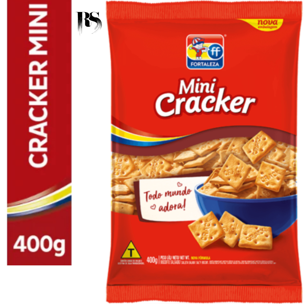Biscoito Fortaleza 400g Salgado Mini Cracker Bolacha Richester Fabrica ...