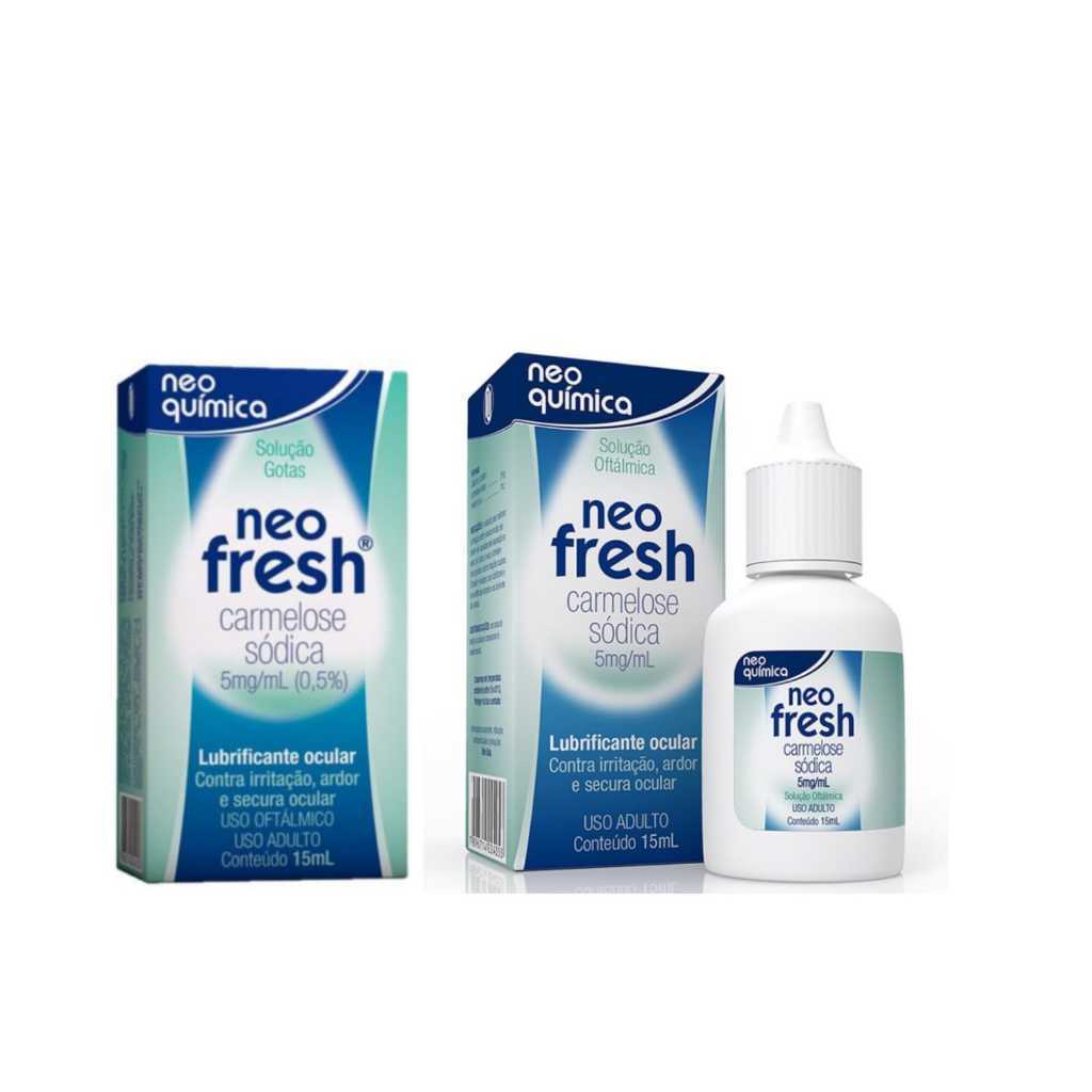 Kit 2 Neo Fresh Colírio com 15ml | Shopee Brasil