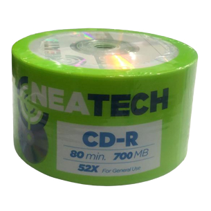 100 CD-R Neatech 700mb 52x 80min 2 Pack Com 50 Unidades | Shopee Brasil