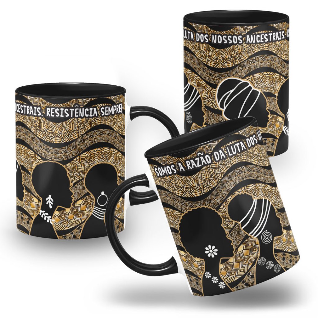 Caneca Consciência Negra Resistencia Ancestralidade Historia Africa ...
