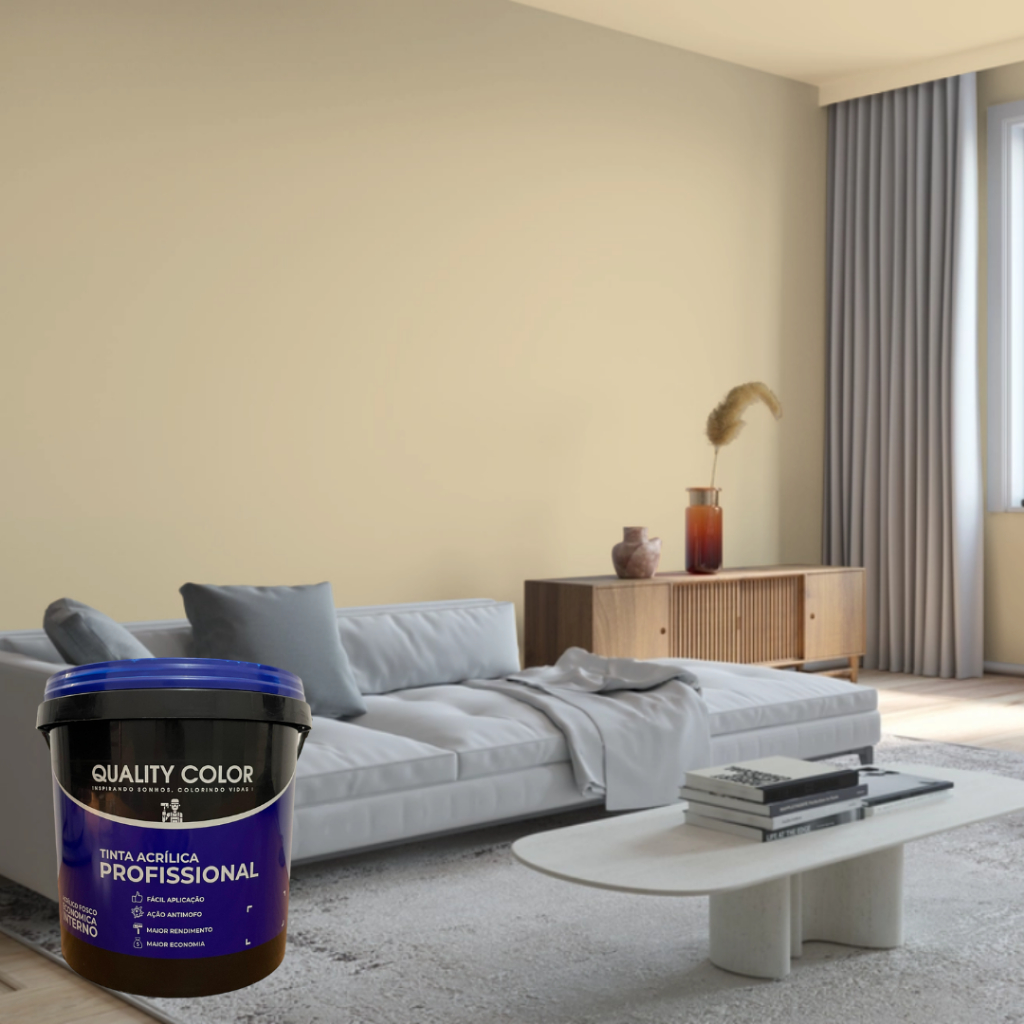 Tinta Marfim 3.2lts / 4KG Profissional Quality Color Tinta para Parede ...