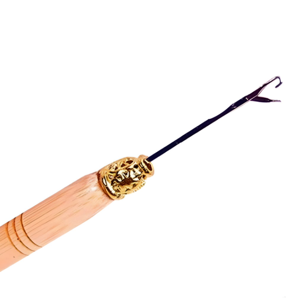 Agulha Cab De Madeira - Microlink - Crochet Braids C/ Trava Gancho ...