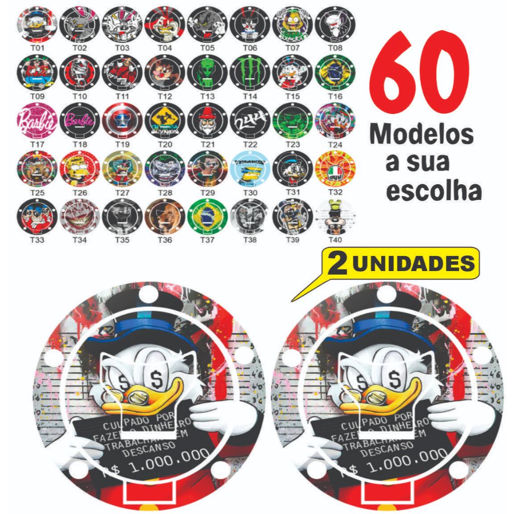Adesivo Tampa Do Tanque Para Moto Protetor CG Titan Fan Start 125 160 ...