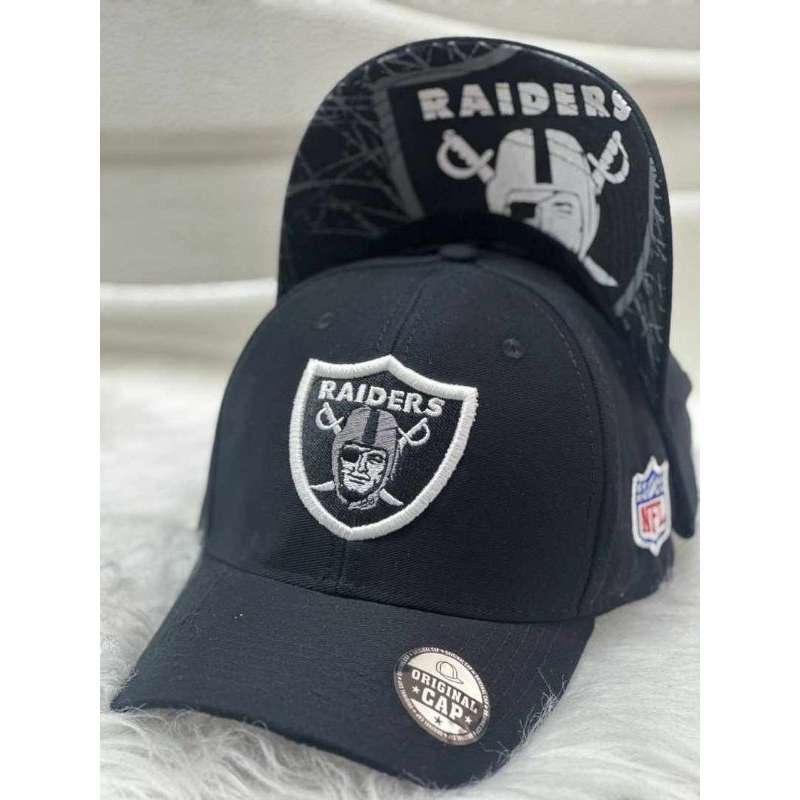Boné NFL RAIDERS bordado preto /branco. | Shopee Brasil