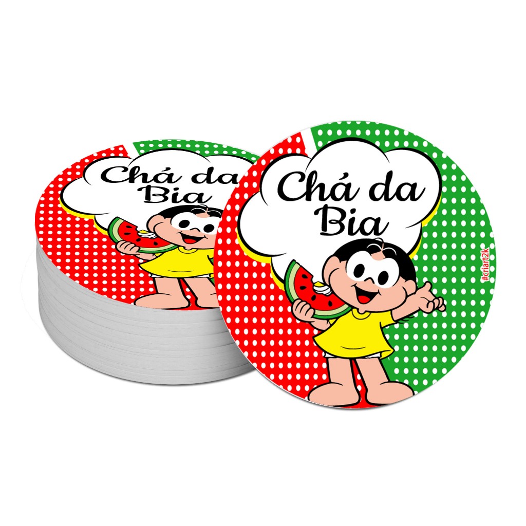 Etiquetas adesivos redondo tags personalizados Magali | Shopee Brasil