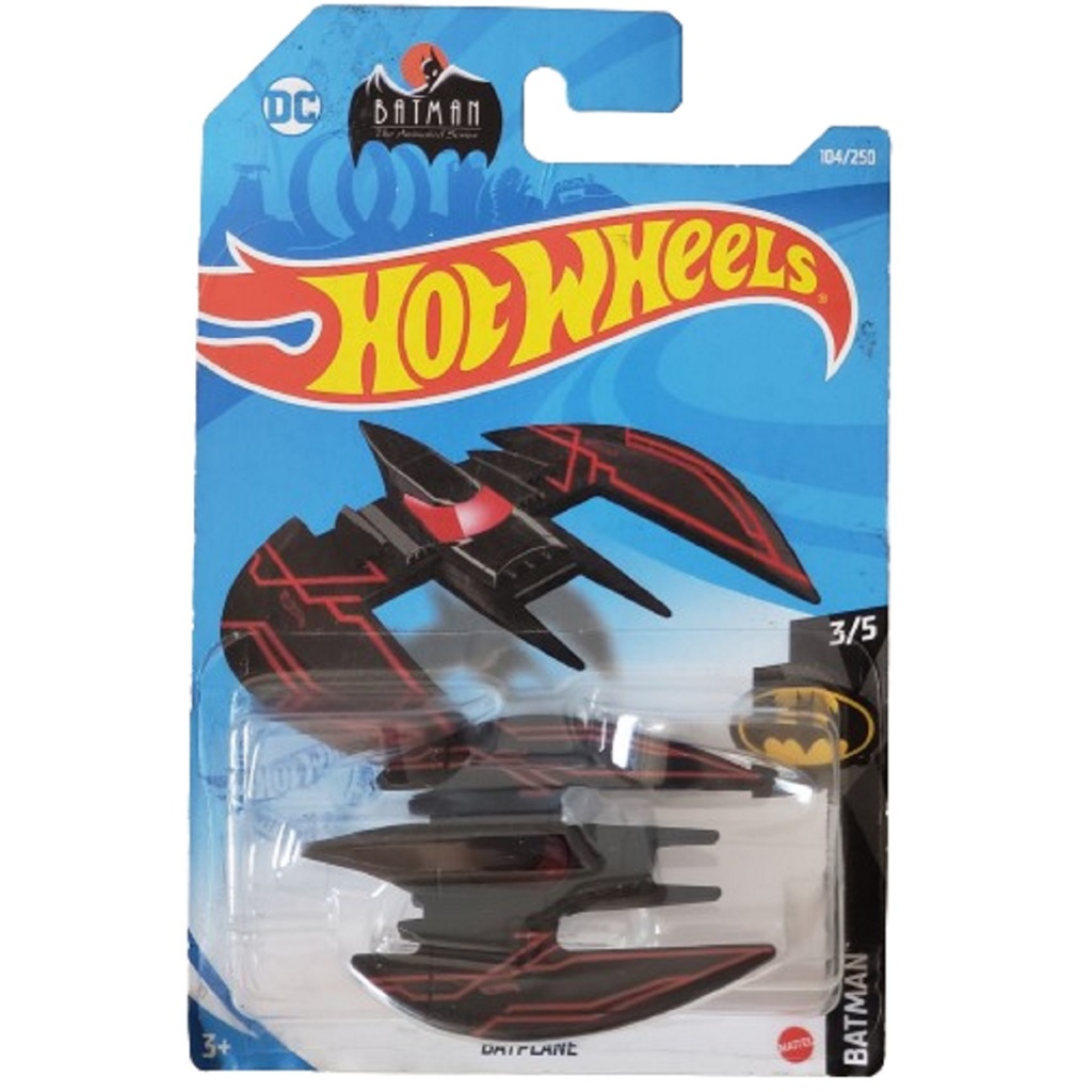 Hot Wheels Batplane DC Batman The Animated Series 104/250 | Shopee Brasil
