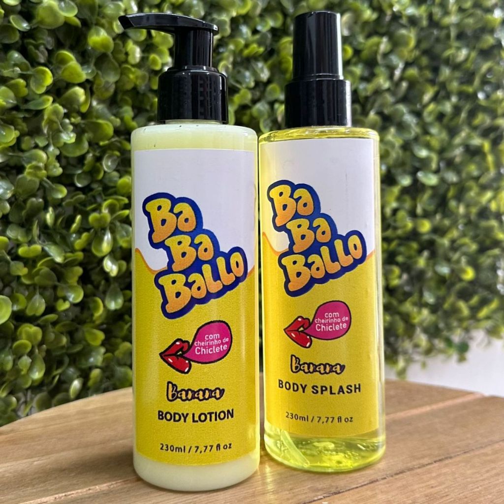 KIt Bod Splash & Hidratante - Banana - Cheirinho de Chiclete | Shopee ...