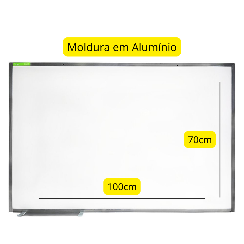 Quadro Branco Lousa Branca 100x70 de Avisos Estudos Planejamento Com ...