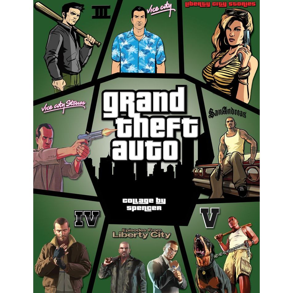 Placas Decorativas Quadros GTA 6 Grand Theft Auto San Andreas ...