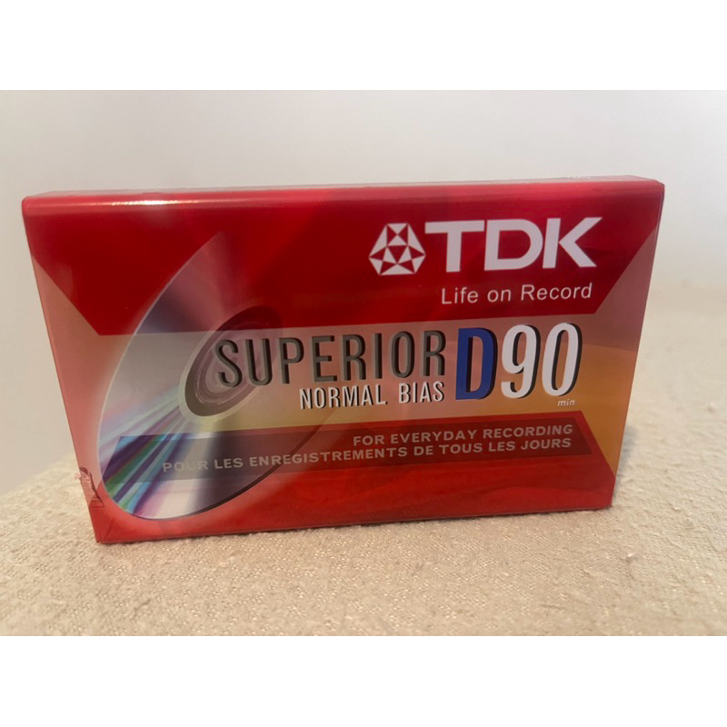 Fita K7 ( cassete ) TDK Superior D90 - Lacrada / Virgem | Shopee Brasil