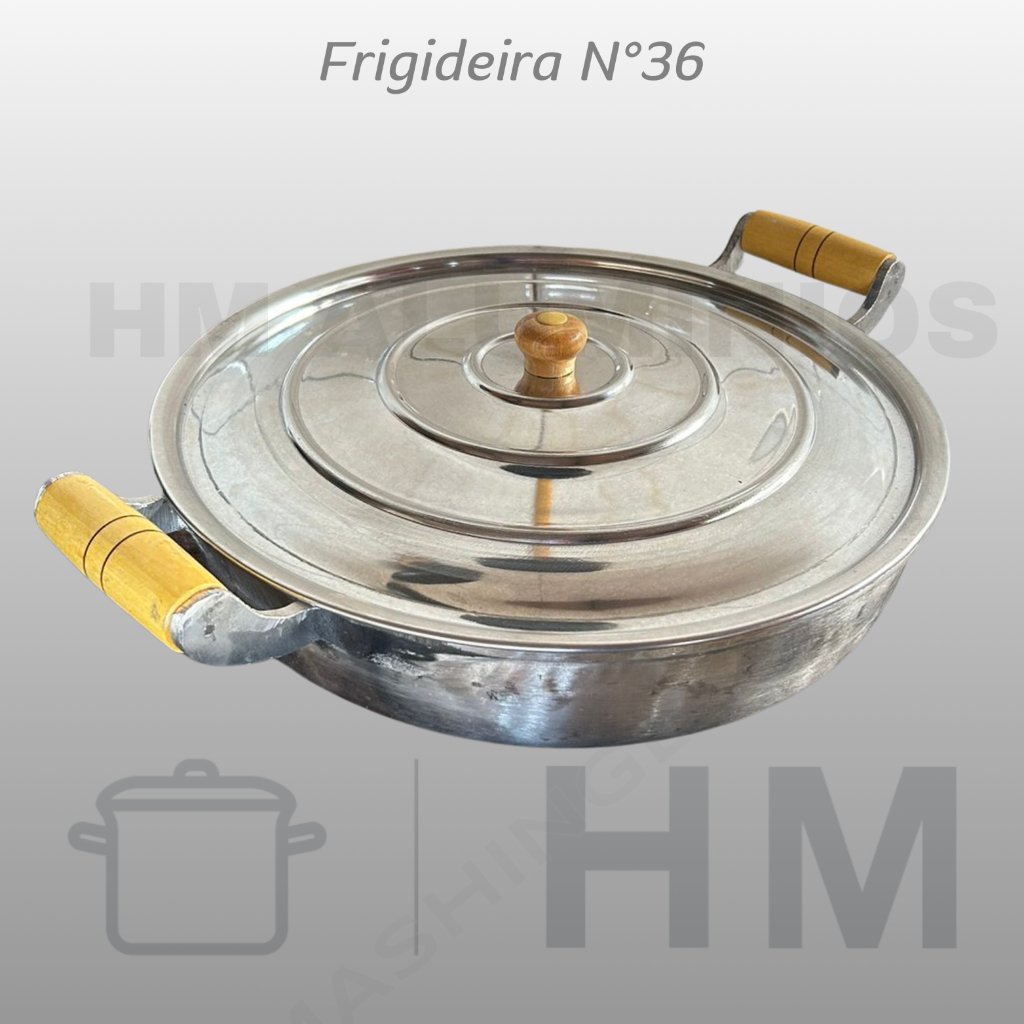 Frigideira Grande em Alumínio Fundido Grosso N°36/LINHA PREMIUM ...