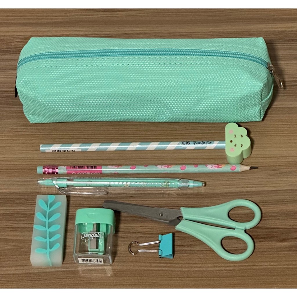 Kit Papelaria Fofa Kawaii 8 Itens Presente Criativos | Shopee Brasil
