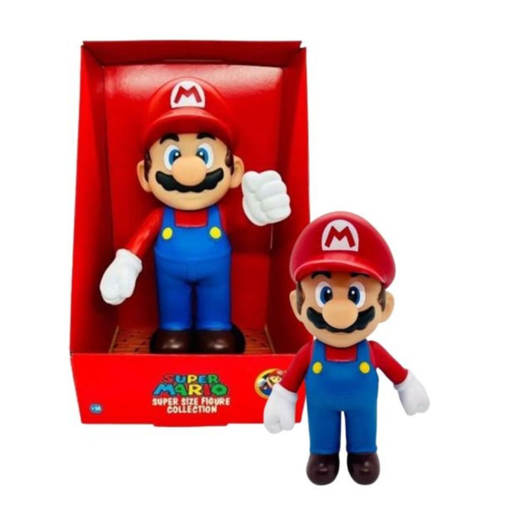 Boneco Mario Bros Articulável 22cm Action Figure Vinil | Shopee Brasil