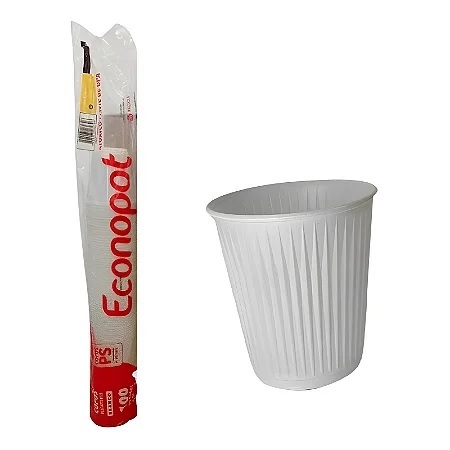 Copo Descartável Econopot 180ml - Unidade, Kit C/3 e Kit C/6 | Shopee Brasil