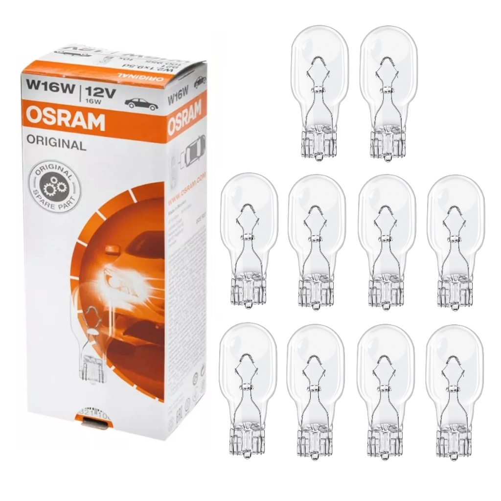 Lampada Super Pingão Osram T5 921 W16W 12V 16W Original W2.1x9.5d Caixa 10 Unidades | Shopee Brasil