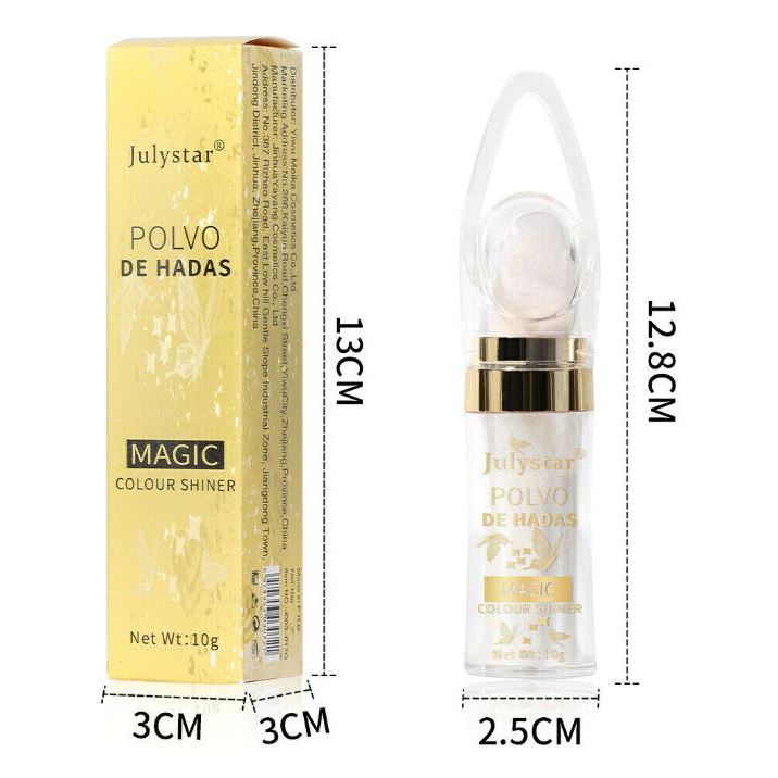 ILUMINADOR FACIAL E CORPORAL POLVO DE HADAS MAGIC COLOUR SHINER COR H01 JULYSTAR | Shopee Brasil