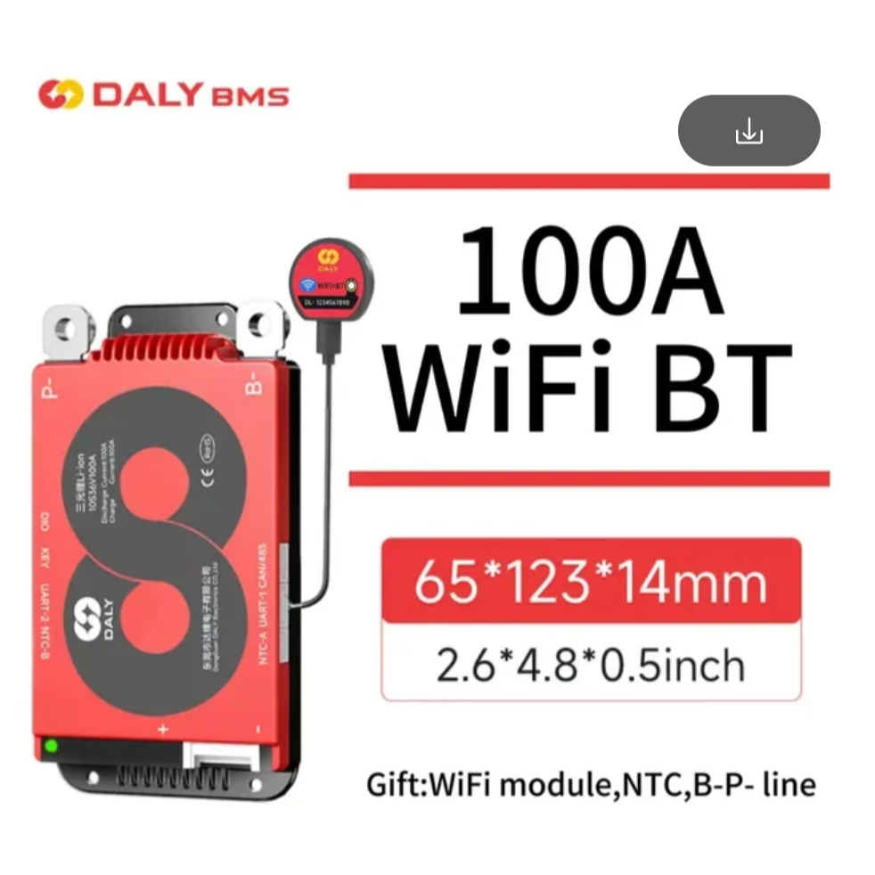 Smart Bms Daly 4s 12v 100a Lifepo4 3.2v Wifi Bluetooth Balanceador Passivo | Shopee Brasil